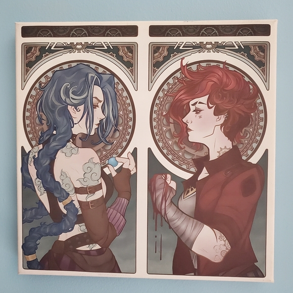 Source Unknown | Wall Decor | Arcane Anime Jinxvi Canvas Print 2x12 ...